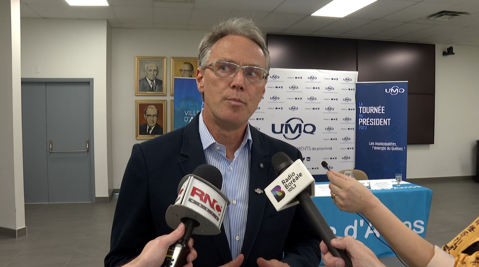 Le président de l'UMQ de passage dans la région - TVA Abitibi-Temiscamingue