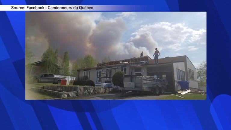 Chapais : Le feu de forêt n'atteint pas la ville - TVA Abitibi ...