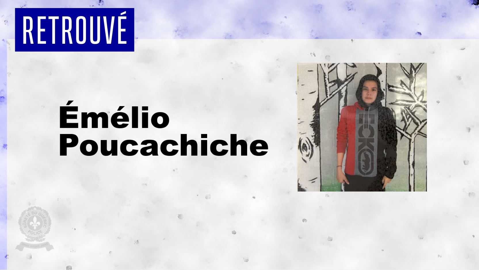 Émélio Poucachiche retrouvé - TVA Abitibi-Temiscamingue