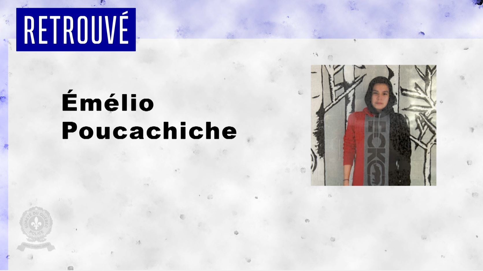 Émélio Poucachiche retrouvé - TVA Abitibi-Temiscamingue